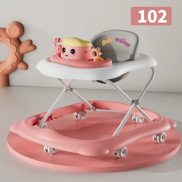 Adorable Cartoon Baby Walker with Dynamic Music & Colorful Lights ...