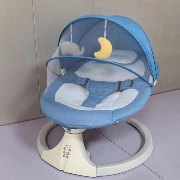 Premium Baby Electric Rocking Chair 5-Speed Swing with Music Remote ...