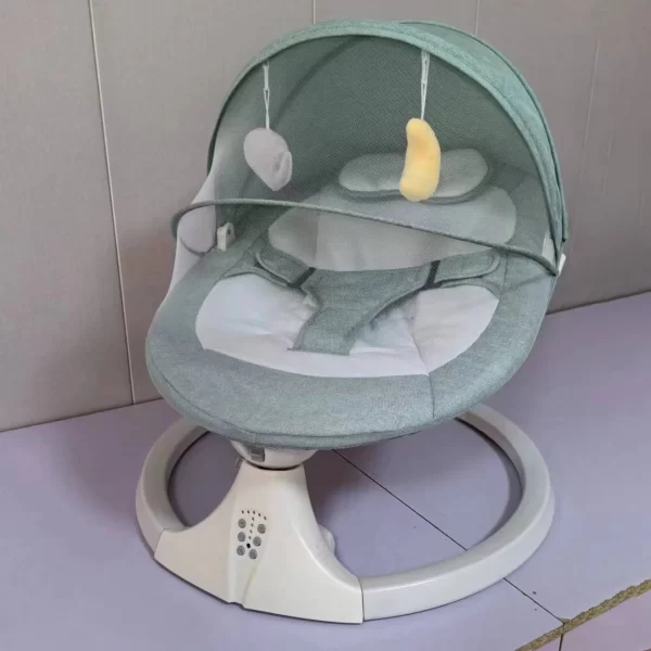 Premium Baby Electric Rocking Chair 5-Speed Swing with Music Remote ...