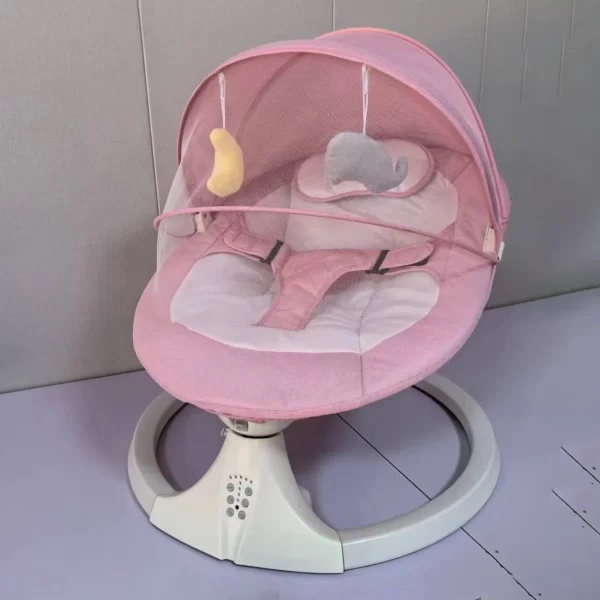 Premium Baby Electric Rocking Chair 5-Speed Swing with Music Remote ...
