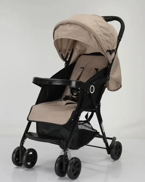 Single Hand Foldable Baby Stroller Adjustable Folding Pram for Toddlers ...