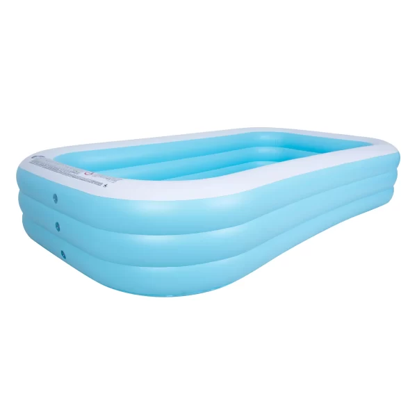 Inflatable Swimming Pool for Kids & Adults, Family-Sized Blow Up Pool ...