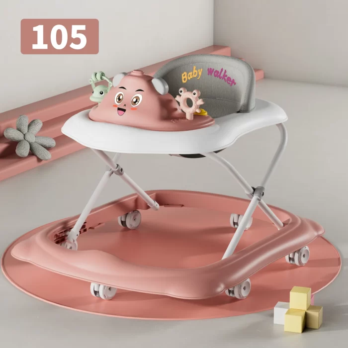 Adorable Cartoon Baby Walker with Dynamic Music & Colorful Lights ...